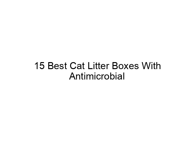 15 Best Cat Litter Boxes With Antimicrobial Antibacterial Odor Control ...
