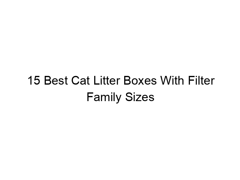 15 Best Cat Litter Boxes With Filter Family Sizes - September 2025