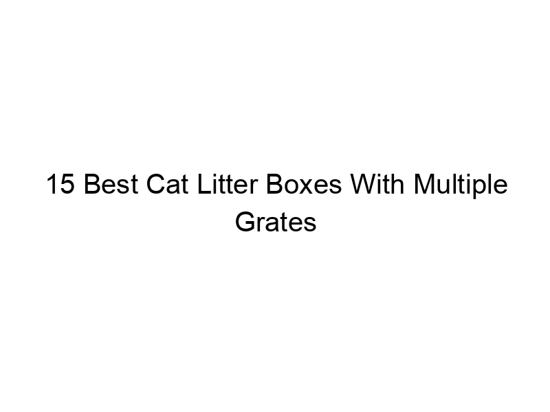 15 Best Cat Litter Boxes With Multiple Grates - February 2025