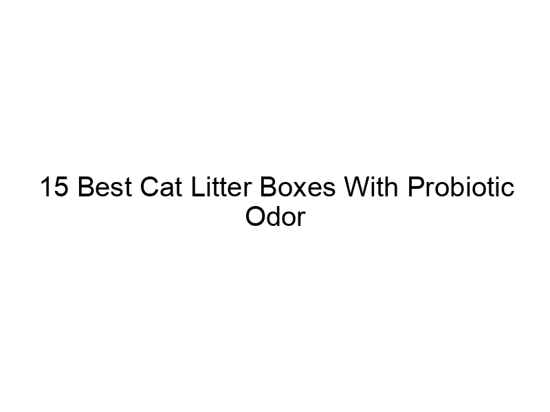 15 Best Cat Litter Boxes With Probiotic Odor Control Filters - December ...