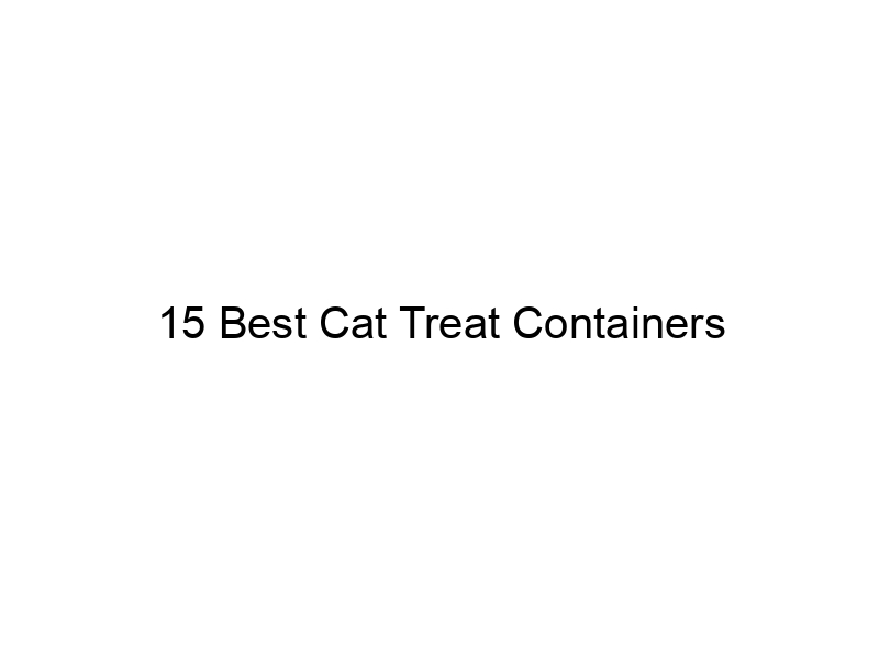 15 Best Cat Treat Containers - June 2025