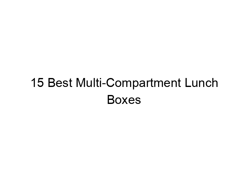 15 Best Multi-Compartment Lunch Boxes - August 2025