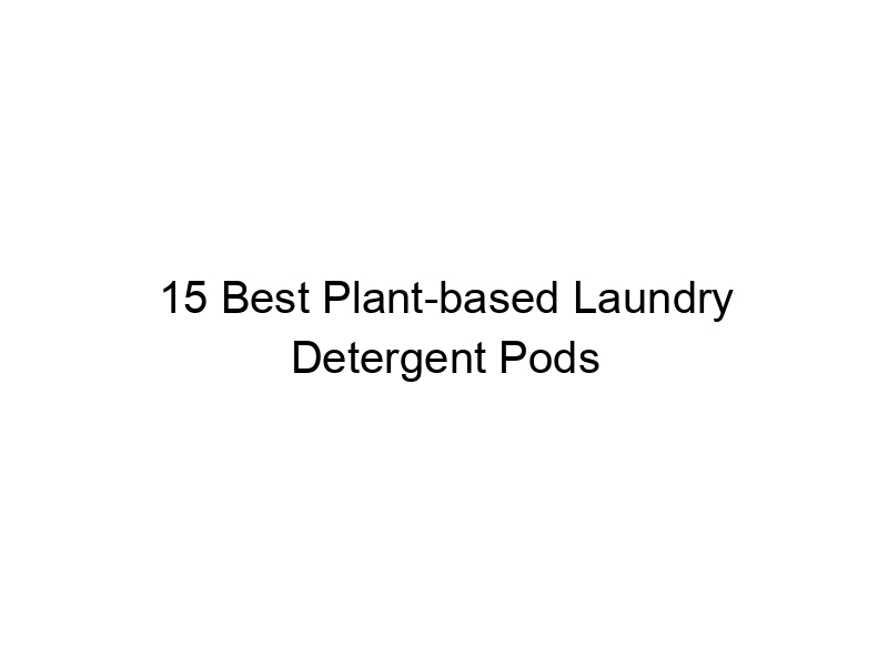 15 Best Plant-based Laundry Detergent Pods - April 2025