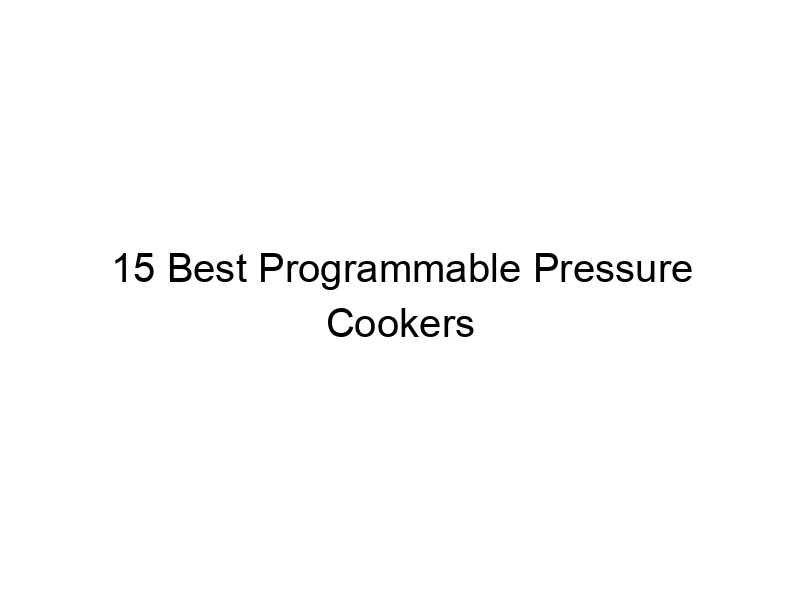 15 Best Programmable Pressure Cookers - September 2025