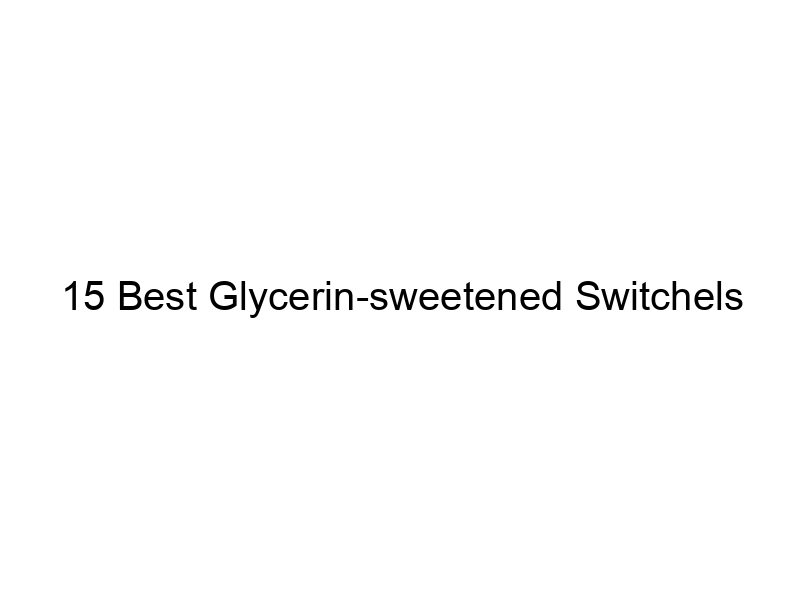 15 Best Glycerin-sweetened Switchels - December 2025