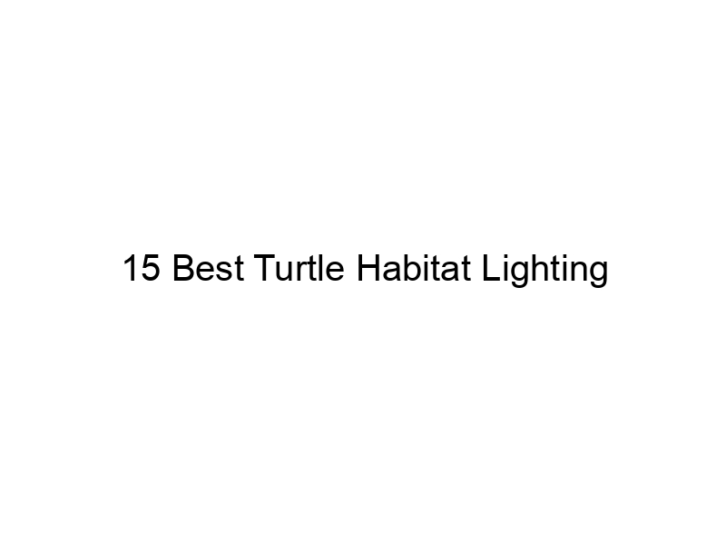 15 Best Turtle Habitat Lighting - July 2025