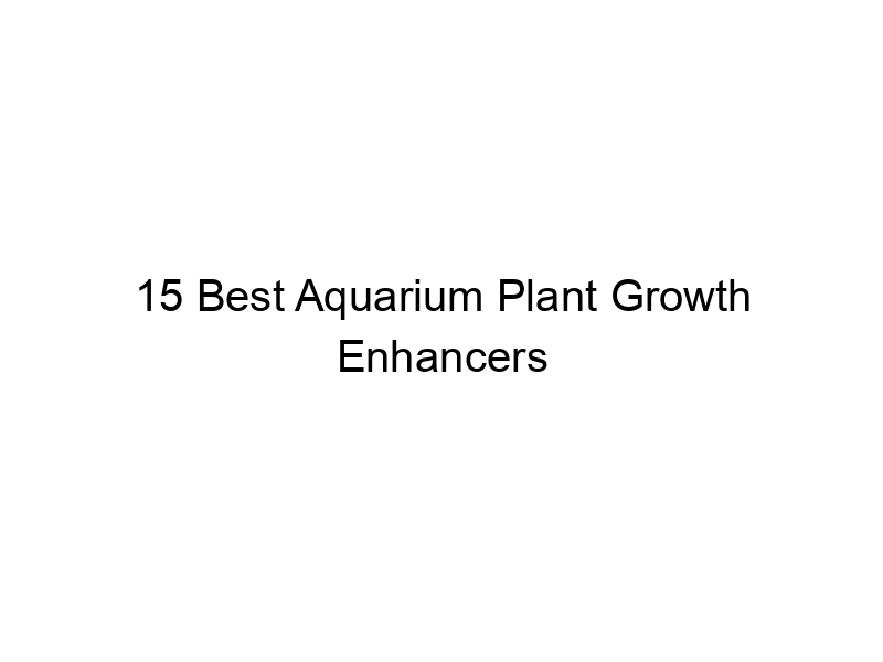 15 Best Aquarium Plant Growth Enhancers - June 2024
