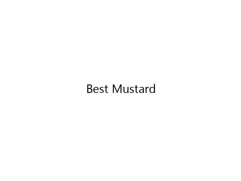 Best Mustard - Brusearch